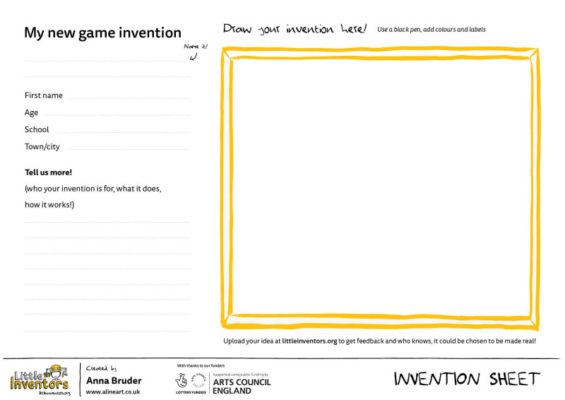 Invent a game using a ball and a stick : Little Inventors